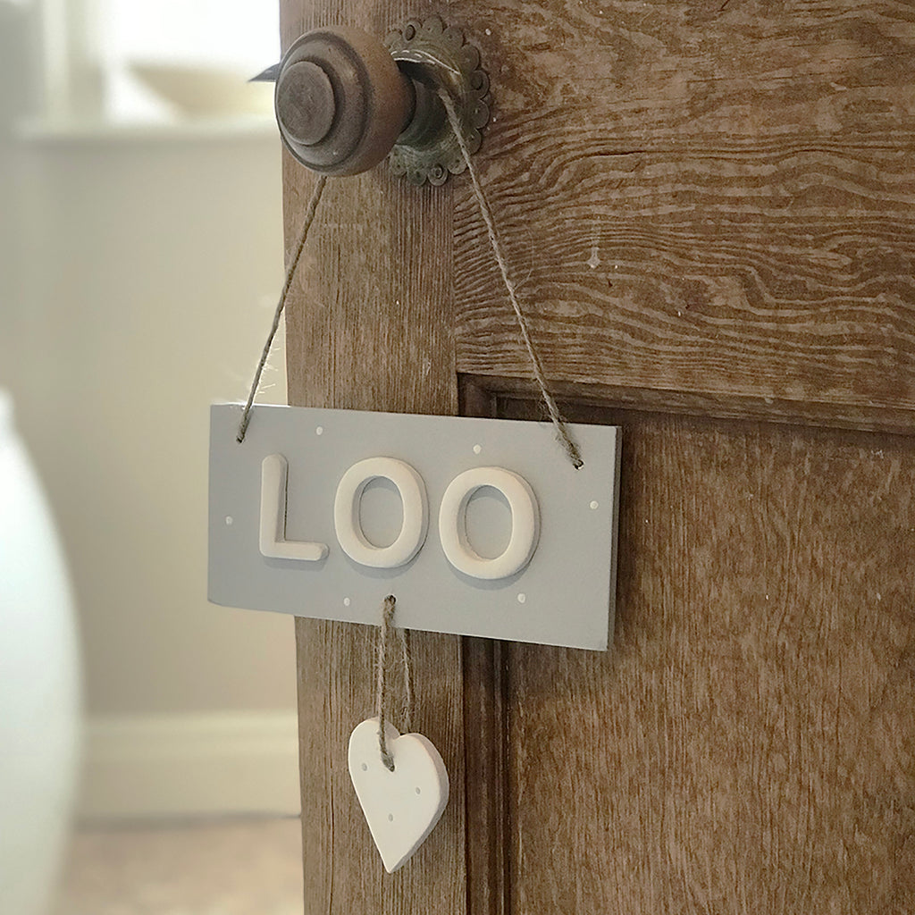 Loo sign, toilet sign, handmade, wooden sign, bathroom – The Little ...