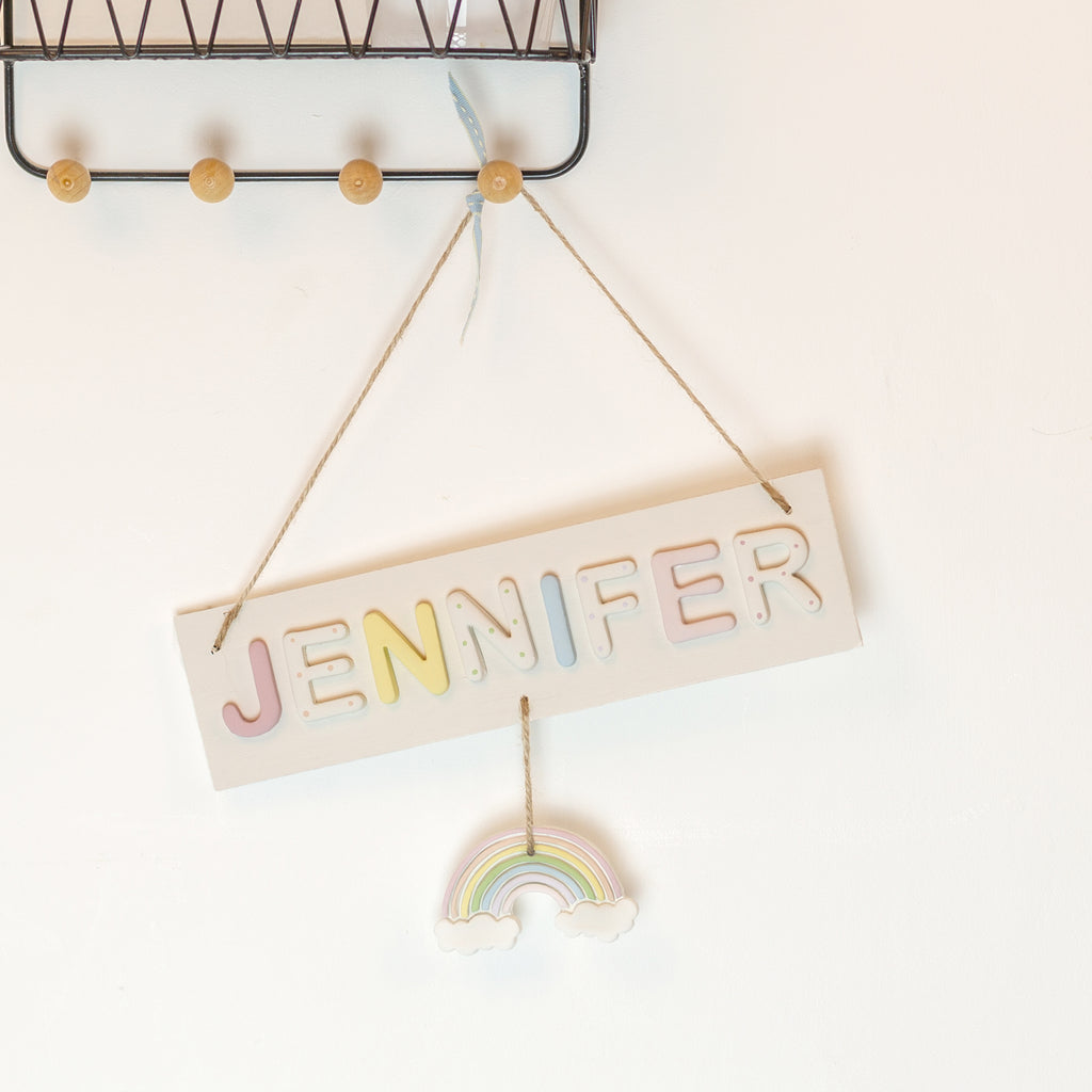 Personalised Rainbow Name Sign – The Little Sign Company